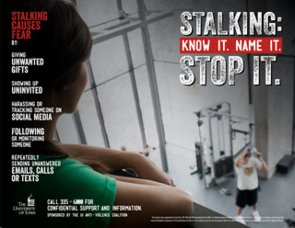 'Stalking: Know It. Name It. Stop It.' | Iowa Now - The University of Iowa