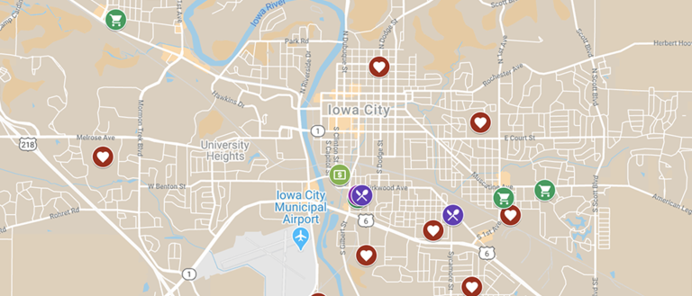 Mapping available meals | Iowa Now - The University of Iowa